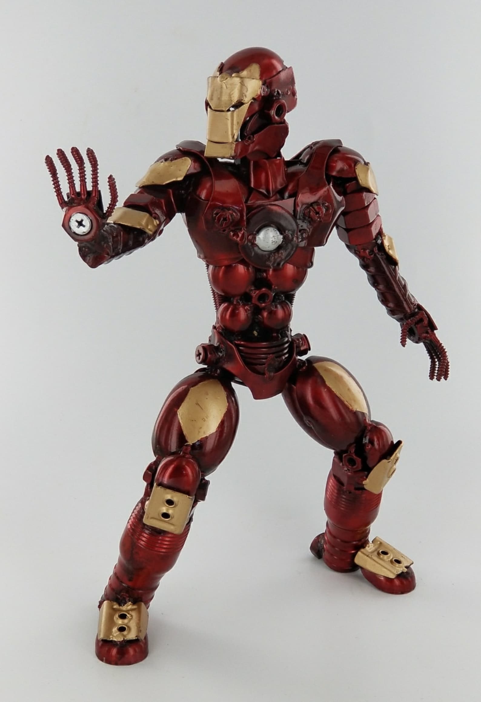 Ironman Movie Inspired,handmade Recycled Metal Art Statue Fully Custom ...
