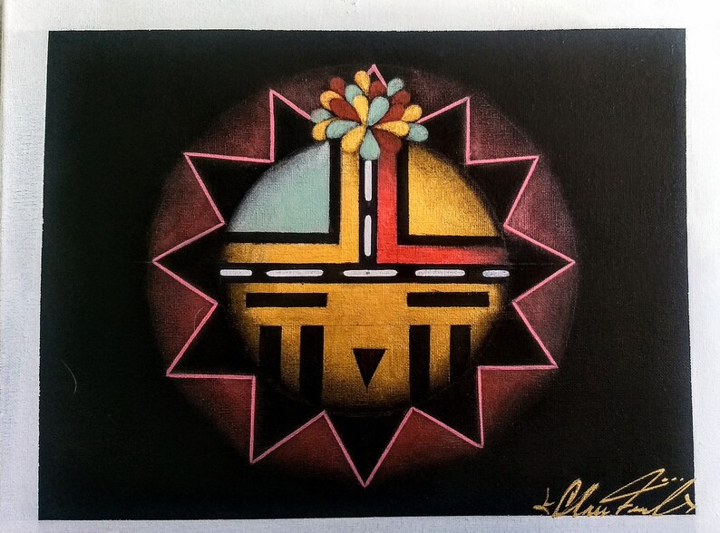 Hopi Painting Dawa Sun From the South | Etsy UK