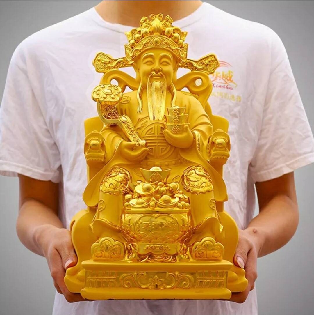 Chinese Fengshui Money Gold the God of Wealth Cai Shen Ye - Etsy