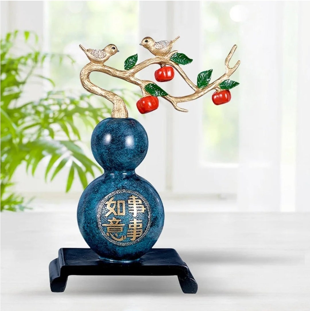 Chinese Feng Shui Lucky Gourd Home/office Decoration Desktop - Etsy