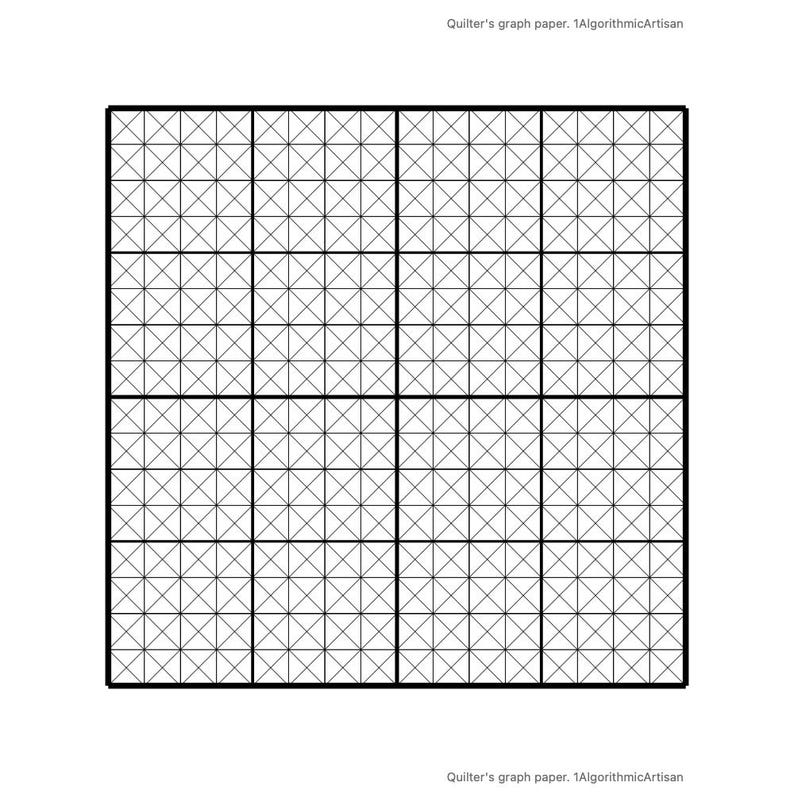 Quilter's Graph Paper Templates • PDF | PNG | SVG • Printable Quilt ...