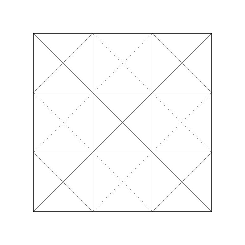 Quilter's HST Graph Paper • Svg | Png | Pdf • Printable Quilt Grid ...