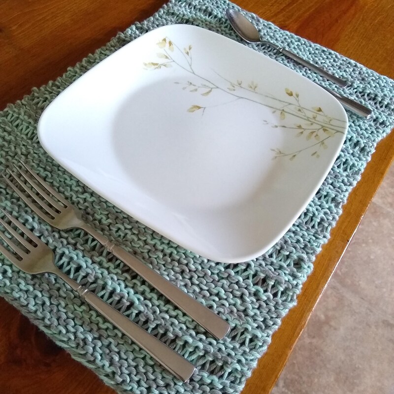Knitted Placemats - Etsy
