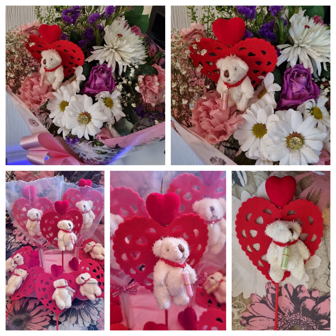 Cute Love Heart, Teddy, Write Your Own Special Message in the Capsule ...