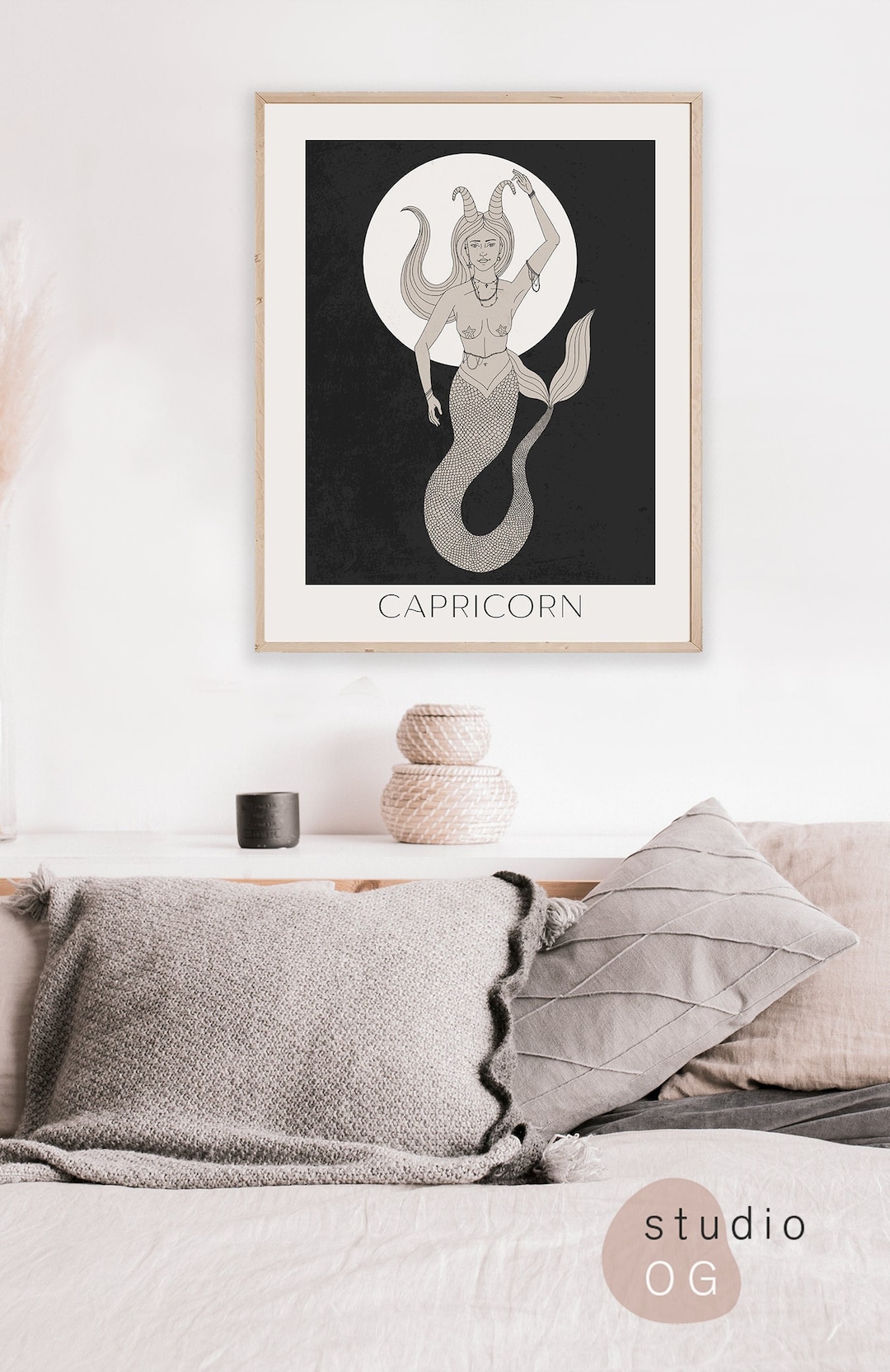 Capricorn Zodiac Art Print Zodiac Art Capricorn Art Print - Etsy