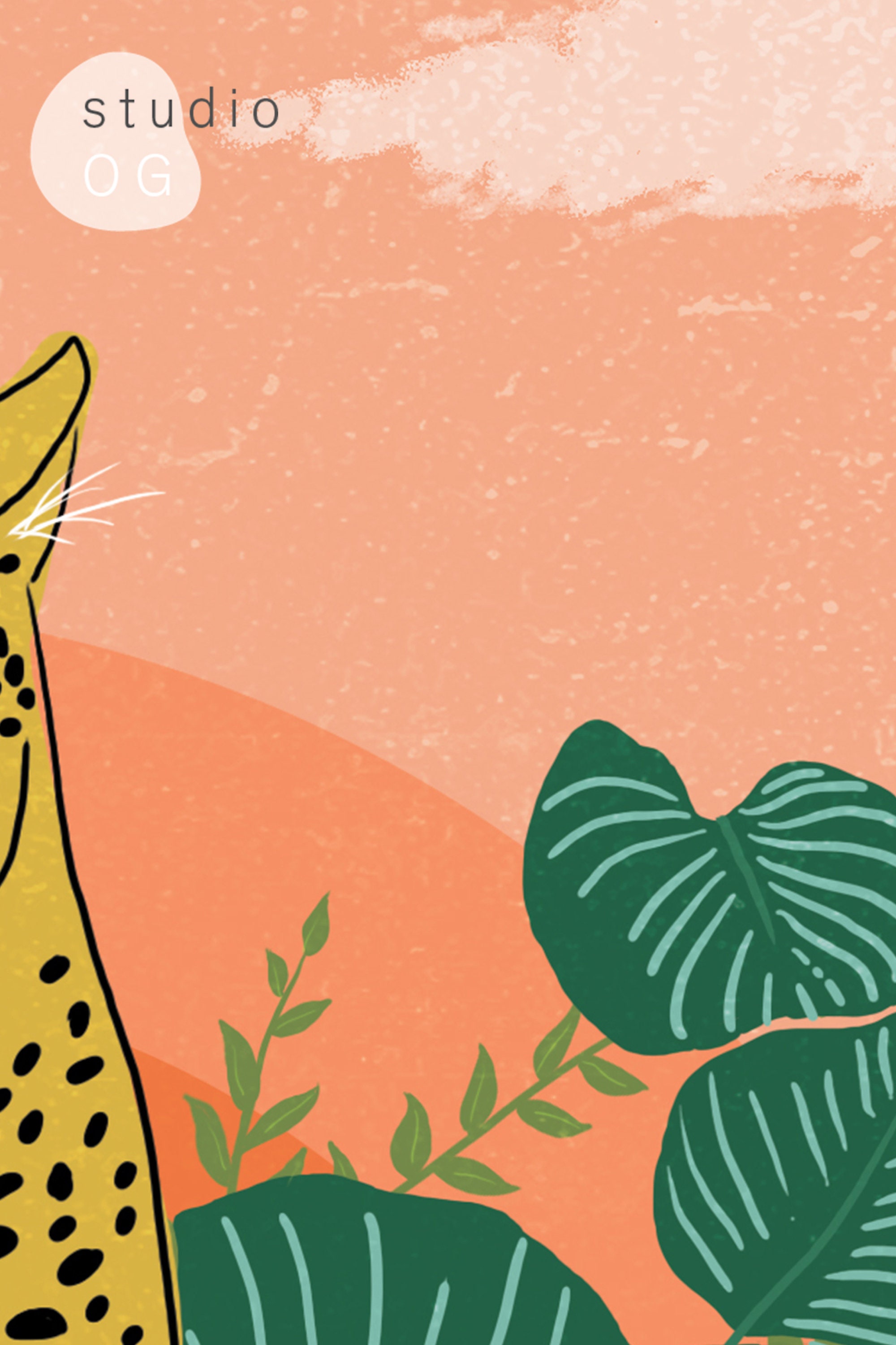 Cheetah Art Print Cheetah Wall Art Modern Art Print Jungle - Etsy