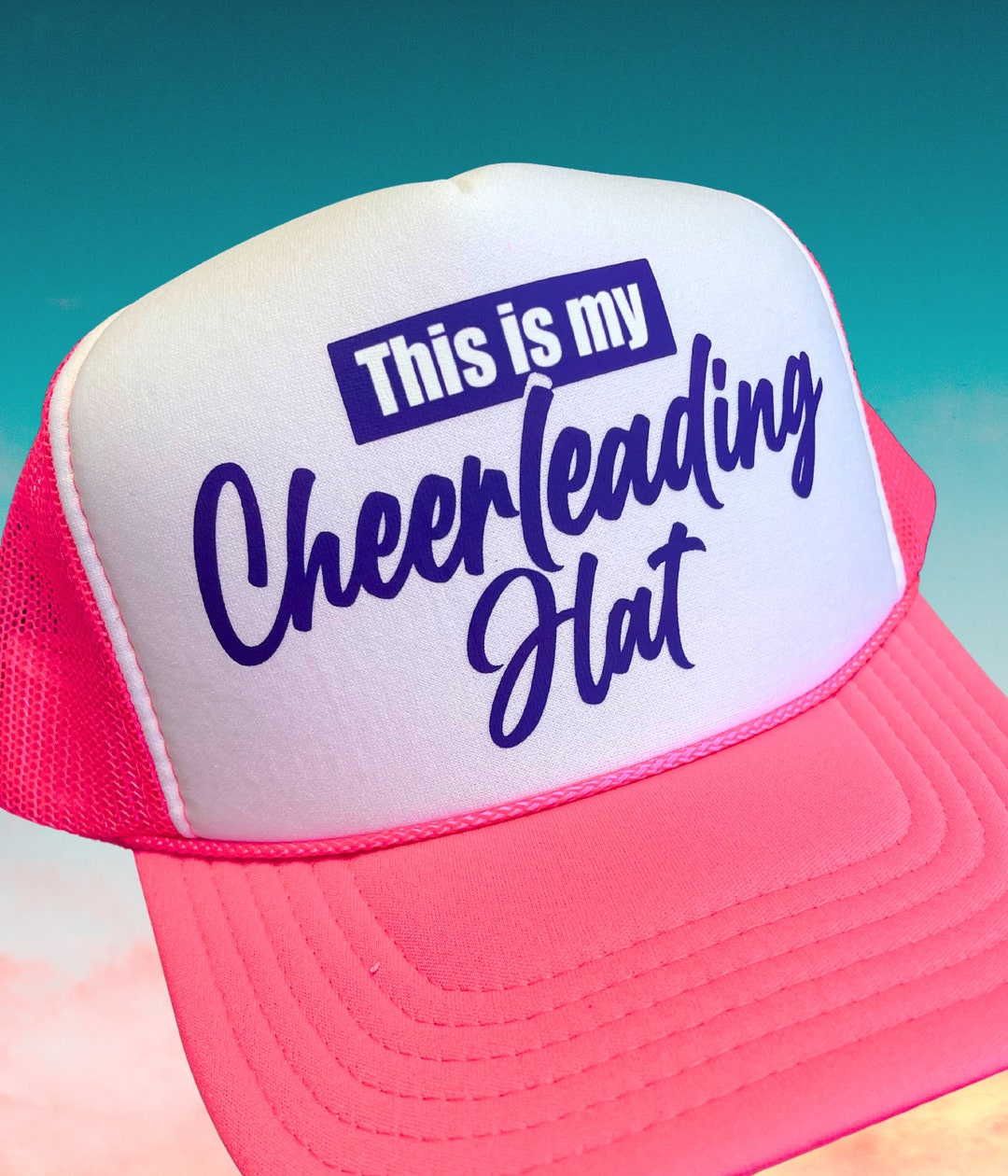 Trucker Hats, This is My Cheerleading Hat Trucker Hat, Night Party Hat ...