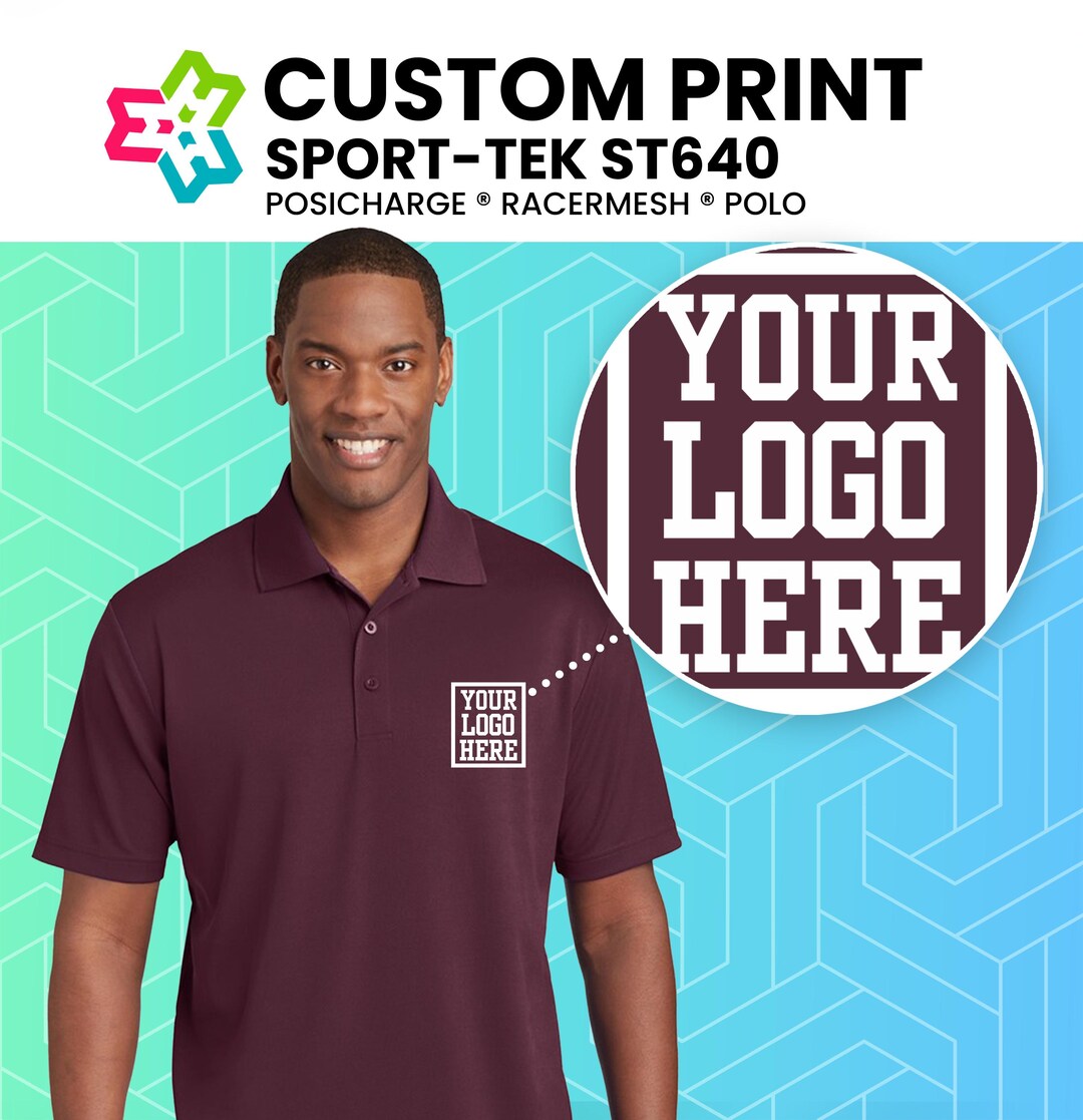 Custom Adult Polo Shirt, Personalized Company Logo Polo Shirt ...