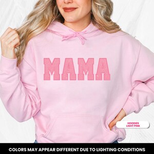 Mama Sweatshirt, Custom Mama Glitter Applique Embroidered Crewneck ...