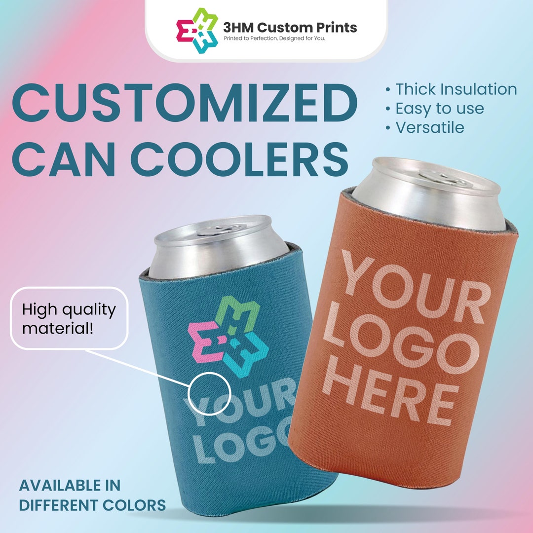 Custom Can Coolers, Personalized Neoprene Can Cooler, Bachelorette ...