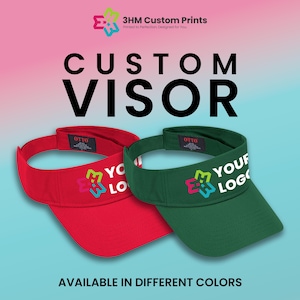 Custom Visor Hat, Personalized Sun Visor Cap, Custom Business Logo ...