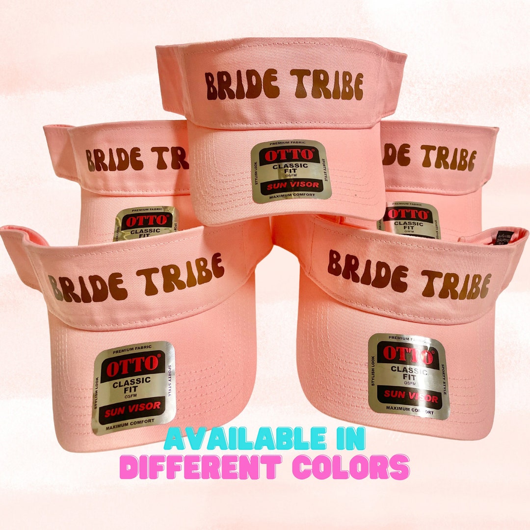 Bride Tribe Visor Hat, Bride Babe Sun Visor Cap, Bridal Shower Party ...