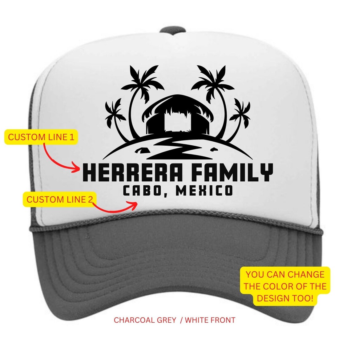 Customized Family Name Summer Vacation Trucker Hats Family - Etsy