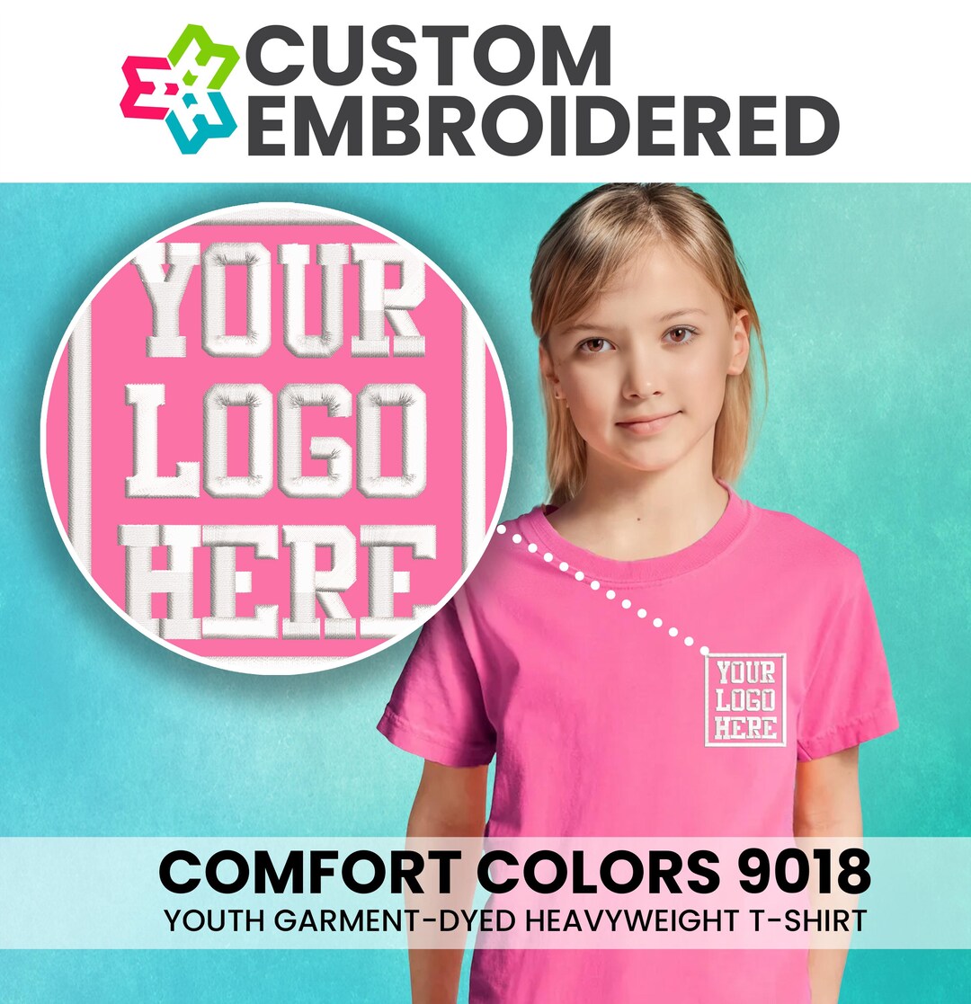Custom Embroidered Shirt With Personalized Design, Unisex Youth Tee ...