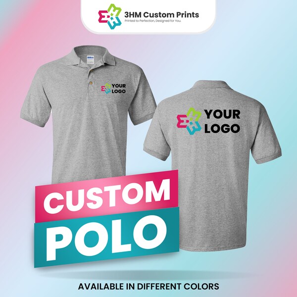 Company Logo Polo Shirt - Etsy