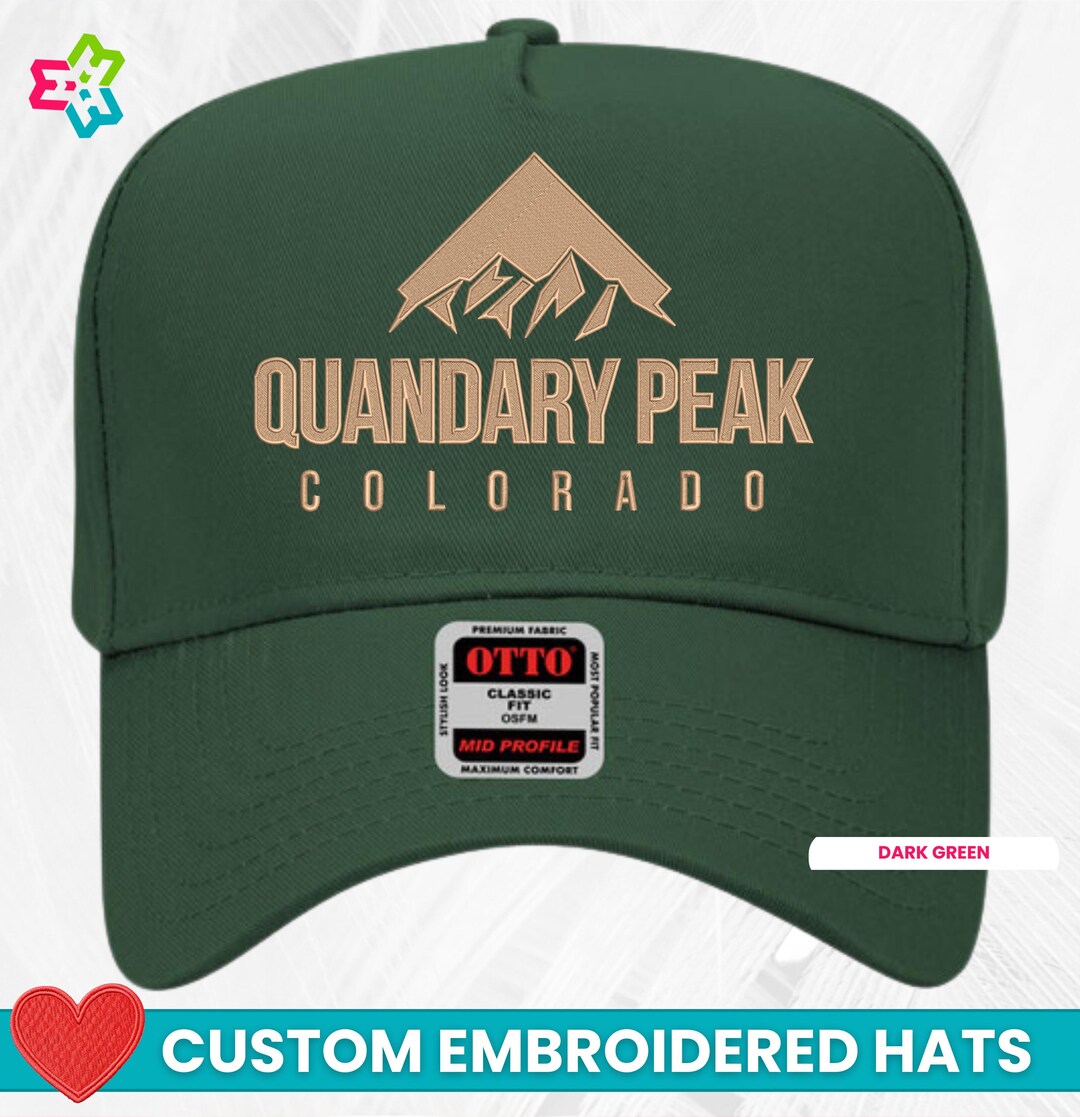 Custom Embroidered Otto Cap, Adjustable, Multiple Color Choices - Etsy
