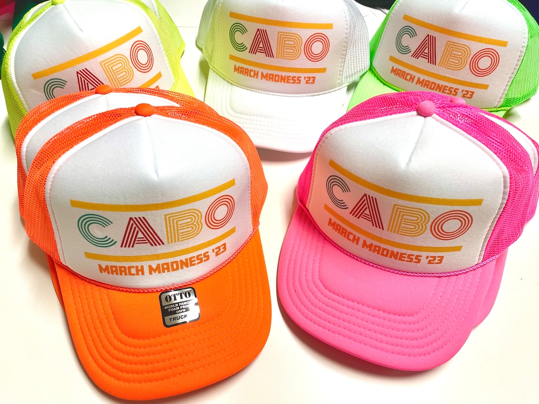 Cabo Mexico Custom Trucker Hats, Personalized Family Vacation Hats ...