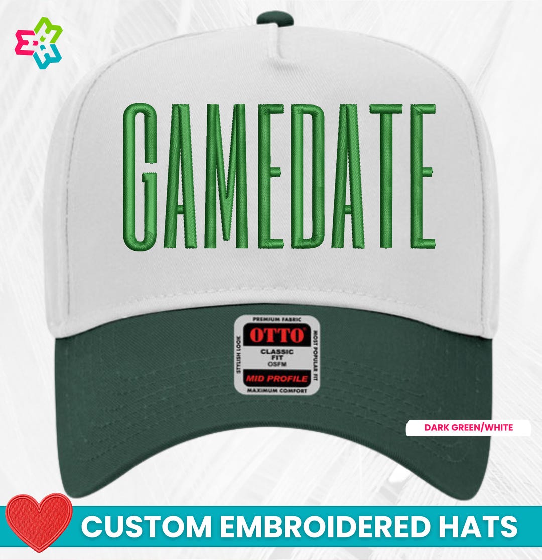 Personalized Embroidered Hat for Football Fans and Bachelorette Parties ...