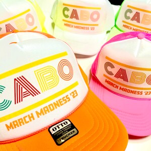 Cabo Mexico Custom Trucker Hats, Personalized Family Vacation Hats ...