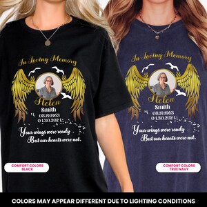 Customized Memorial Shirt, Remembrance Matching Shirts, Rest in Peace ...