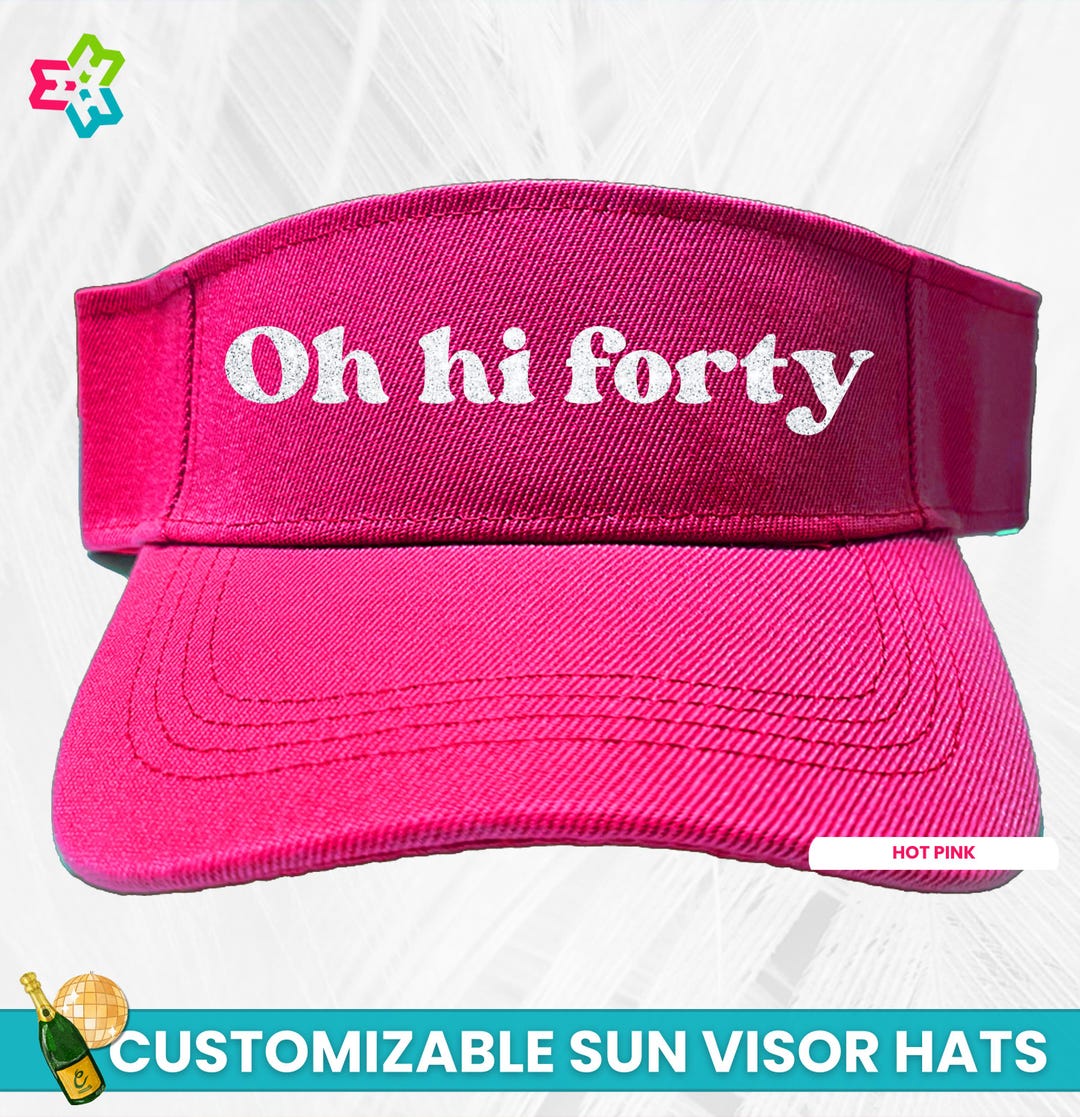 Custom Glitter Sun Visor Cap, Personalized Glitter Sun Visor Cap for ...