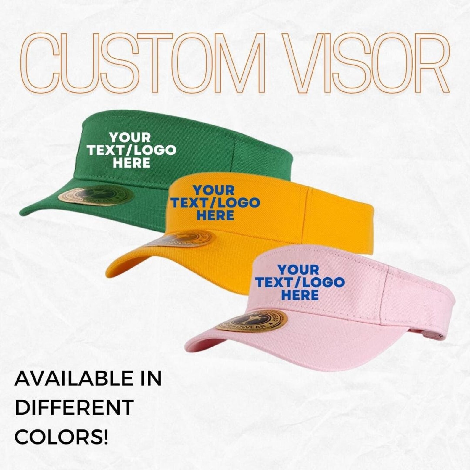 Custom Visor Hat Personalized Sun Visor Cap Custom Business - Etsy