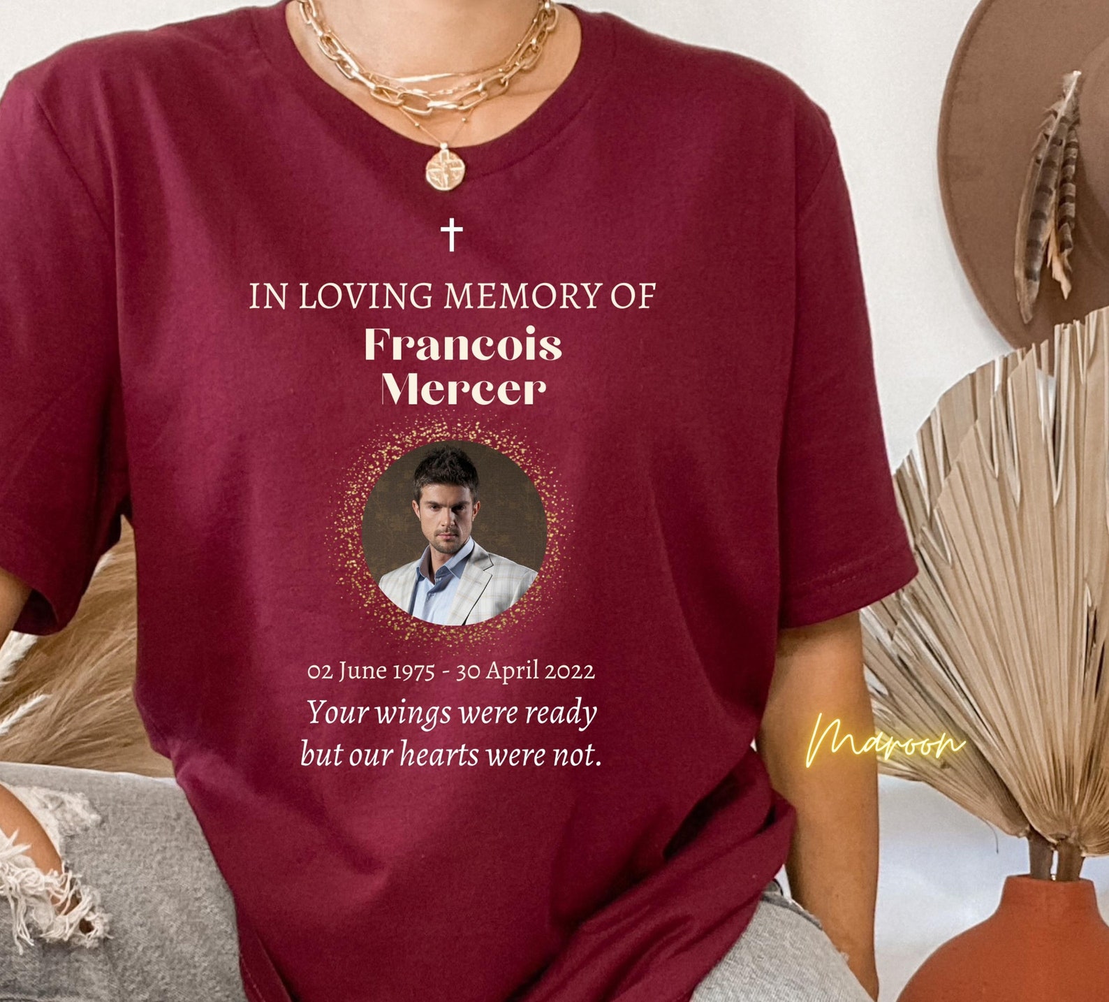 Customized Funeral T-shirt Personalized Memorial T-shirt - Etsy