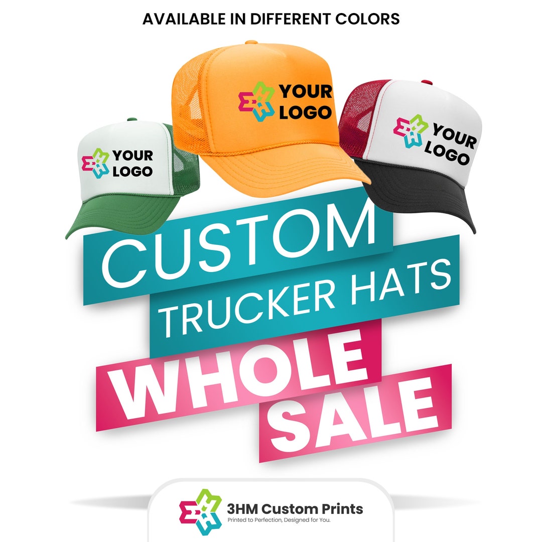 Custom Trucker Hat Wholesale, Personalized Trucker Cap, Custom Business ...