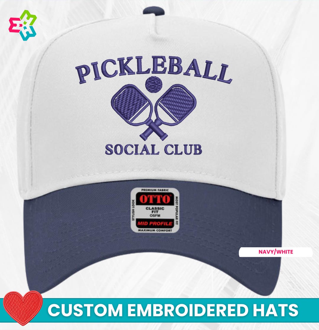 Bachelorette Party Hats, Personalized Pickleball Social Club Cap ...