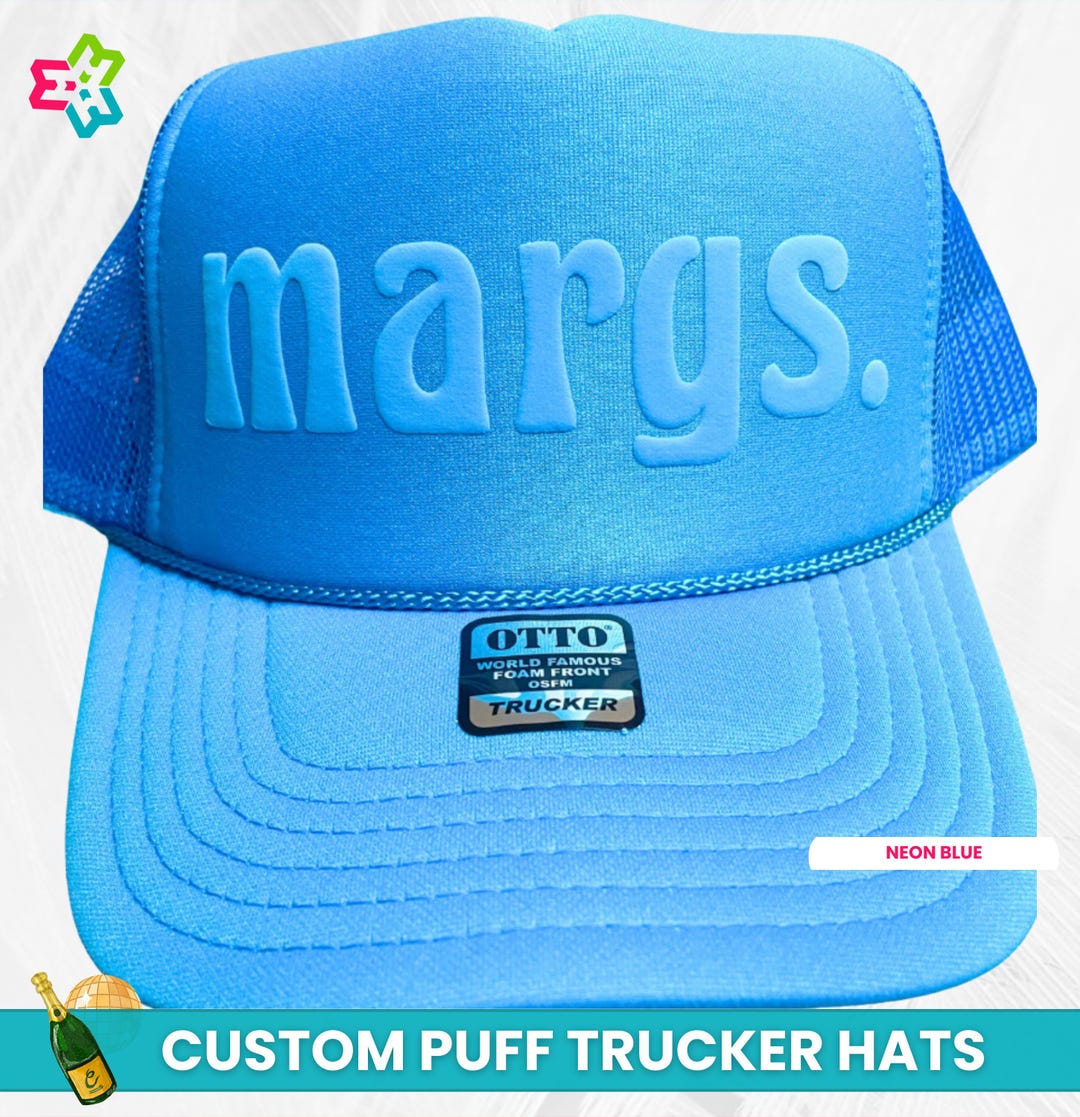 Margs Puff Custom Trucker Hats, Girls Night Out Party Hat, Bachelorette ...