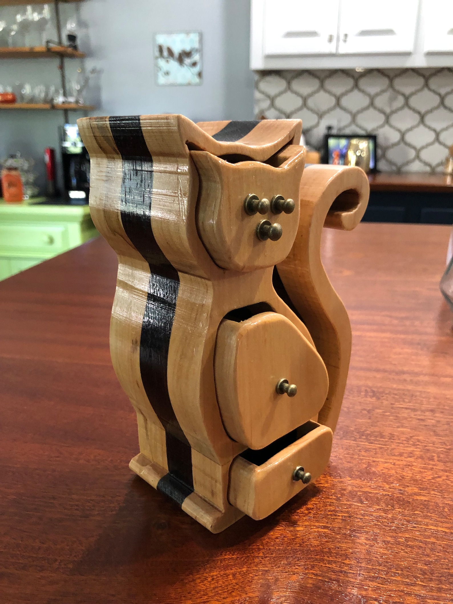 Cat Jewelry Box Ring Box Trinket Box Handcrafted - Etsy