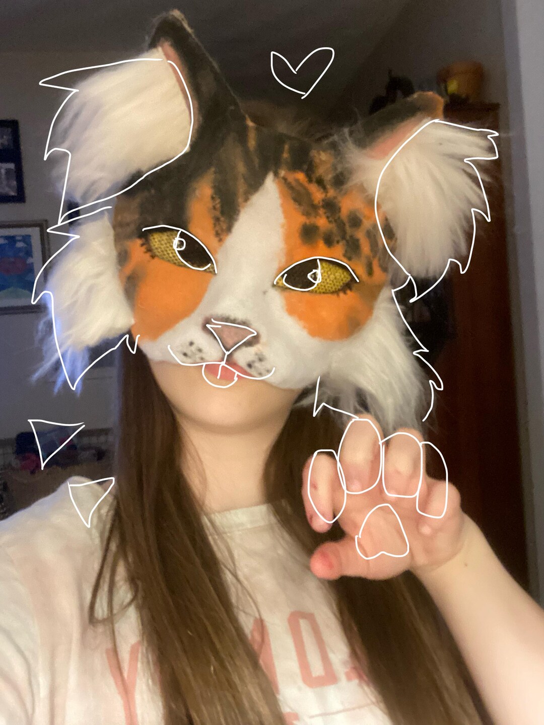 Calico Cat Therian Mask - Etsy