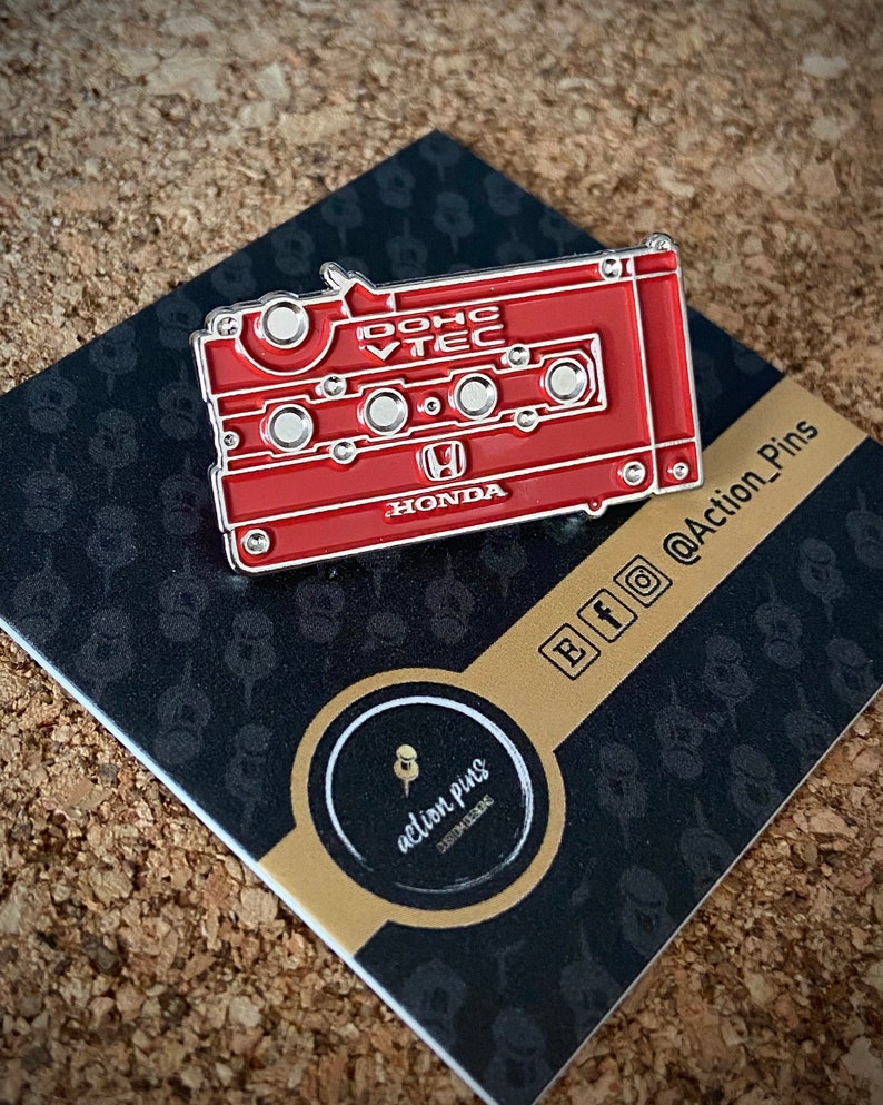 JDM Honda B Series Valve Cover Enamel Pin - Etsy