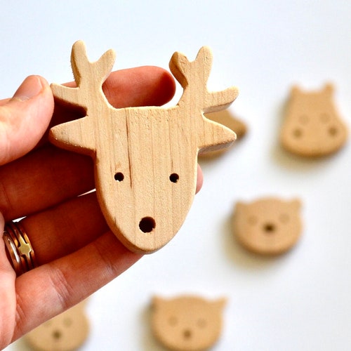 Wooden Animal Magnets for Toddlers Set of Any 4 Magnets - Etsy