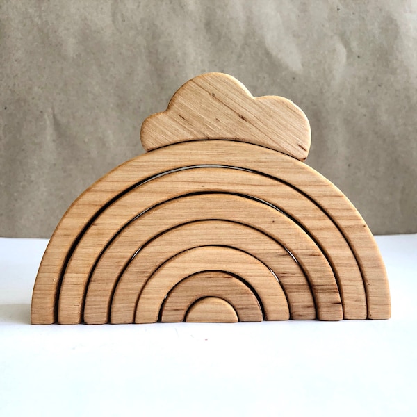 Wooden Rainbow Stacker - Etsy