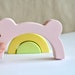 Wooden Bear Rainbow Stacking Toy Personalized Wooden Toy for Toddler - Etsy