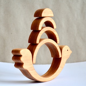 Wooden Balance Bird Toddler Toy Personalized Educational Arch Set - Etsy