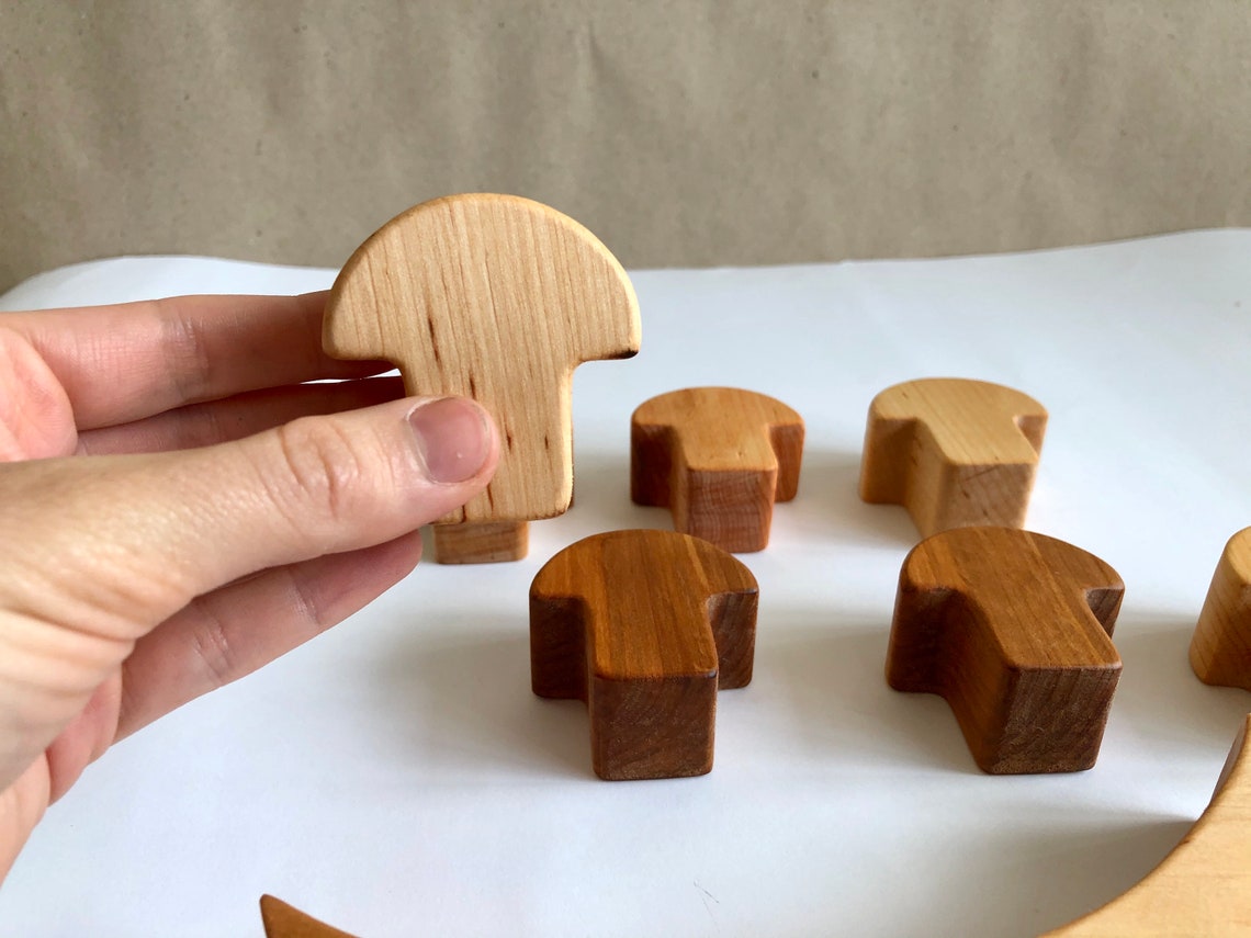 Wooden Balance Toy Wooden Pyramid Game Natural Educational | Etsy