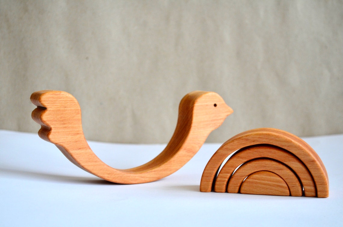 Wooden Balance Bird Toddler Toy Personalized Educational Arch - Etsy