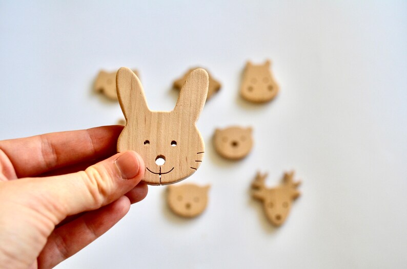 Wooden Animal Magnets for Toddlers - Set of Any 4 Magnets - Etsy