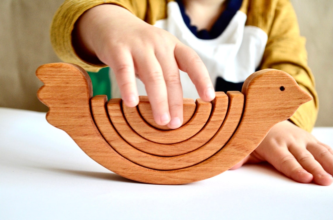 Wooden Balance Bird Toddler Toy Personalized Educational Arch - Etsy