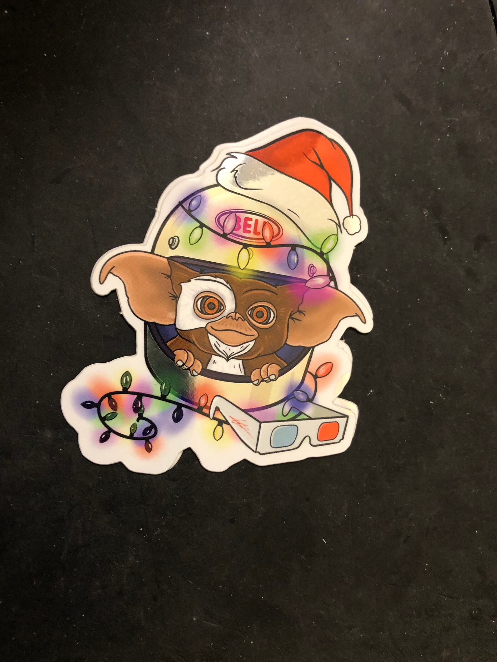 Gizmo Christmas Sticker - Etsy