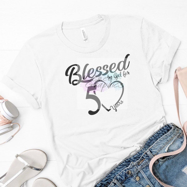 50 Years Blessed - Etsy