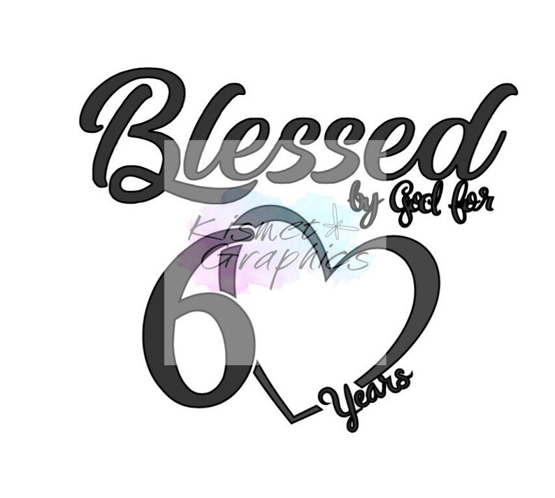 Blessed by God for 60 Years - Etsy