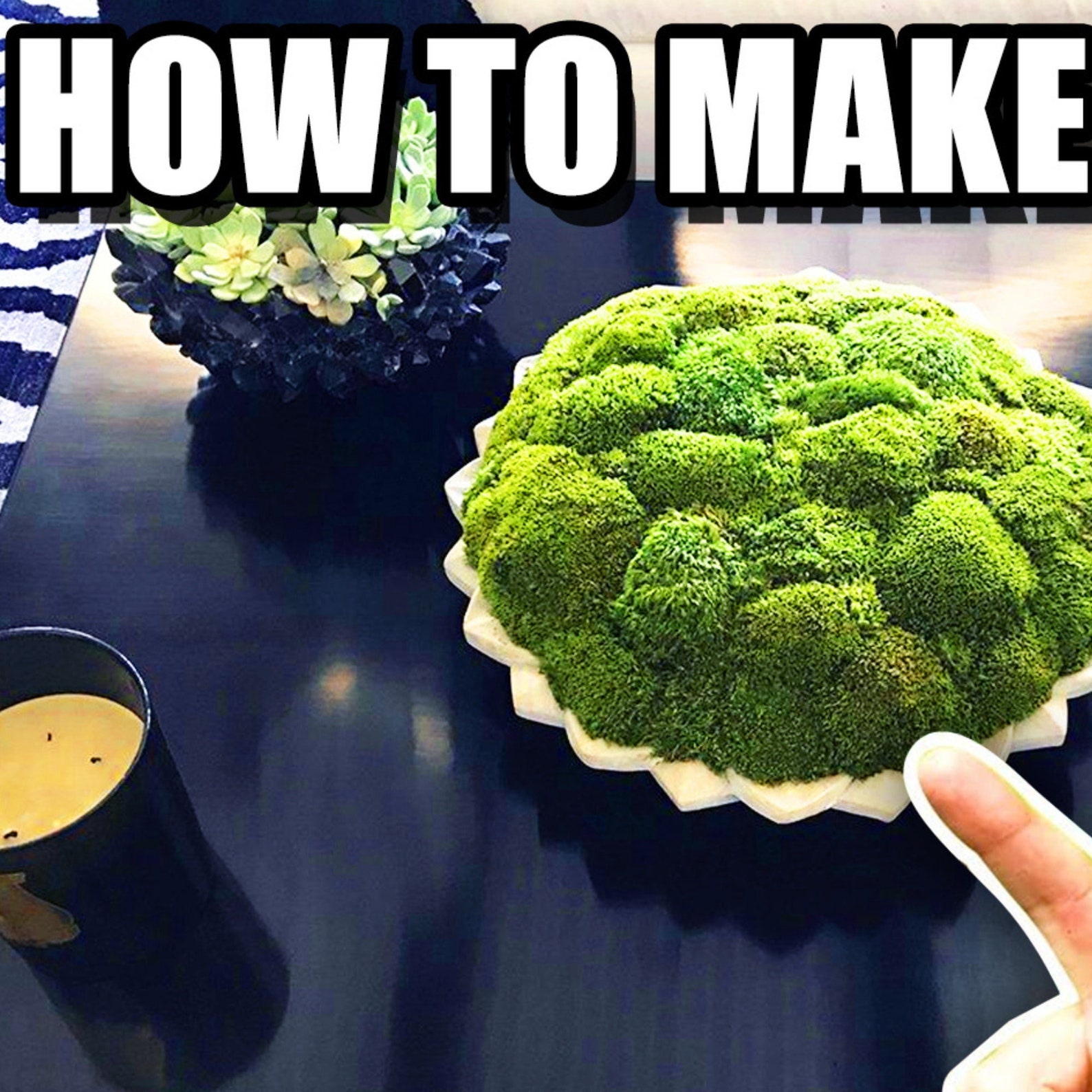 Learn How to Make a Moss Table Display Tutorial Video Moss - Etsy UK