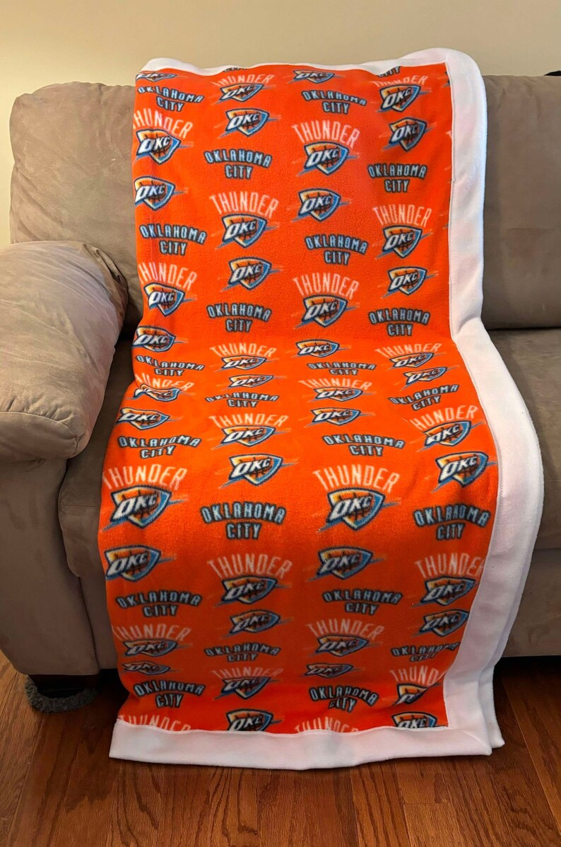 Oklahoma City Thunder Super Soft Anti Pill Fleece Throw - 50" X 60" - Etsy
