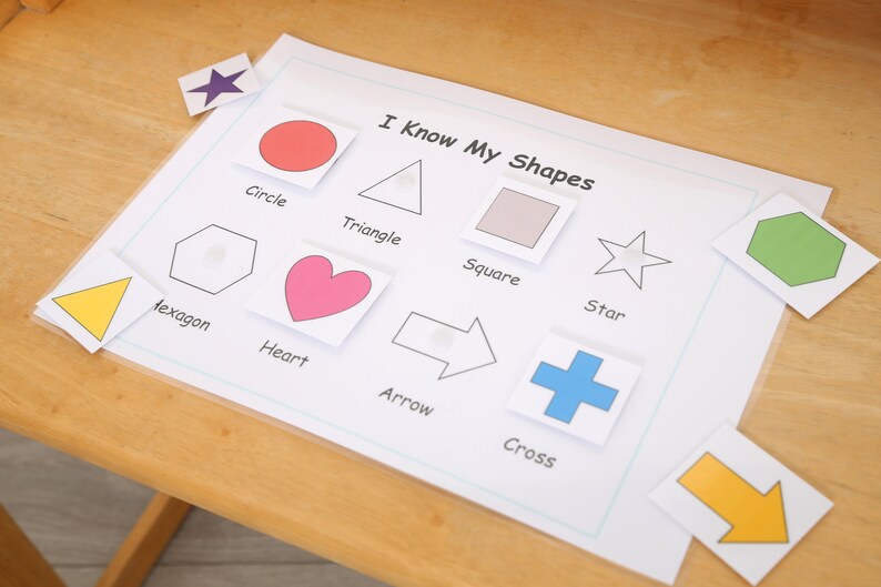 Pre School, Toddler, Home Learning, I Know My Shapes - Etsy
