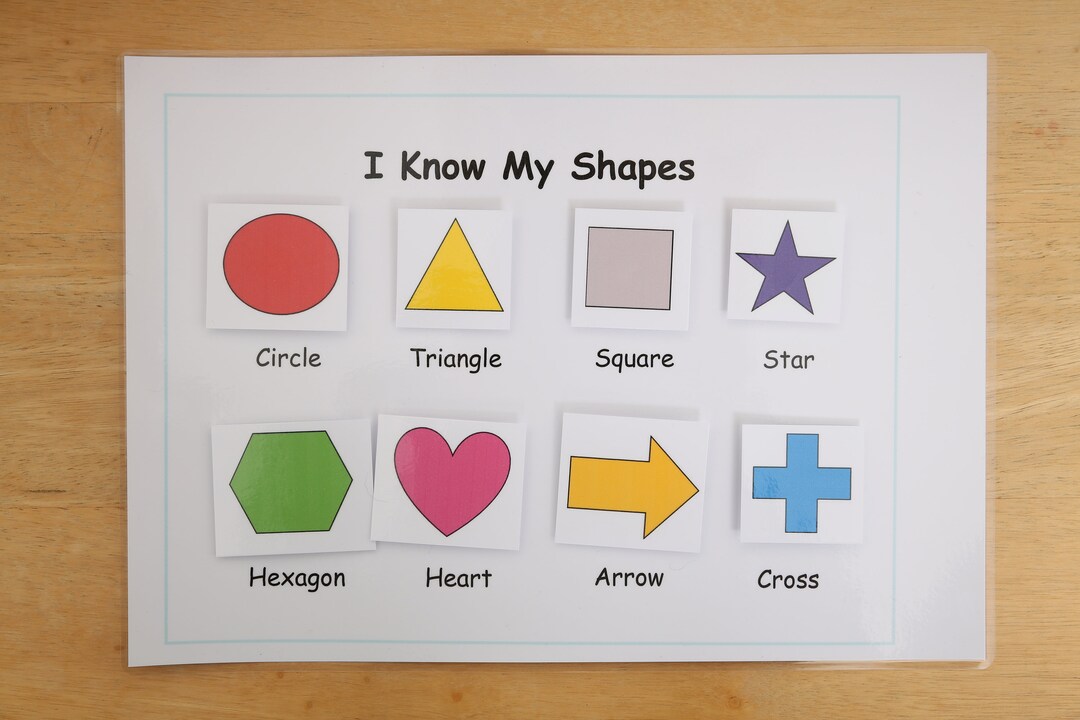 Pre School, Toddler, Home Learning, I Know My Shapes - Etsy