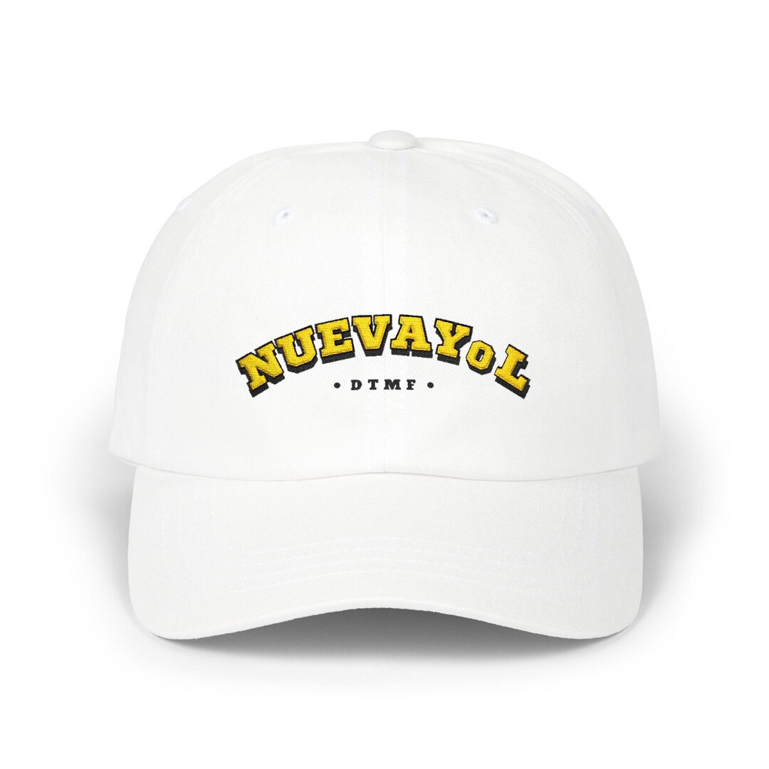 NUEVAYOL Embroidered Arch Logo Dad Cap | Adjustable White Baseball Hat ...