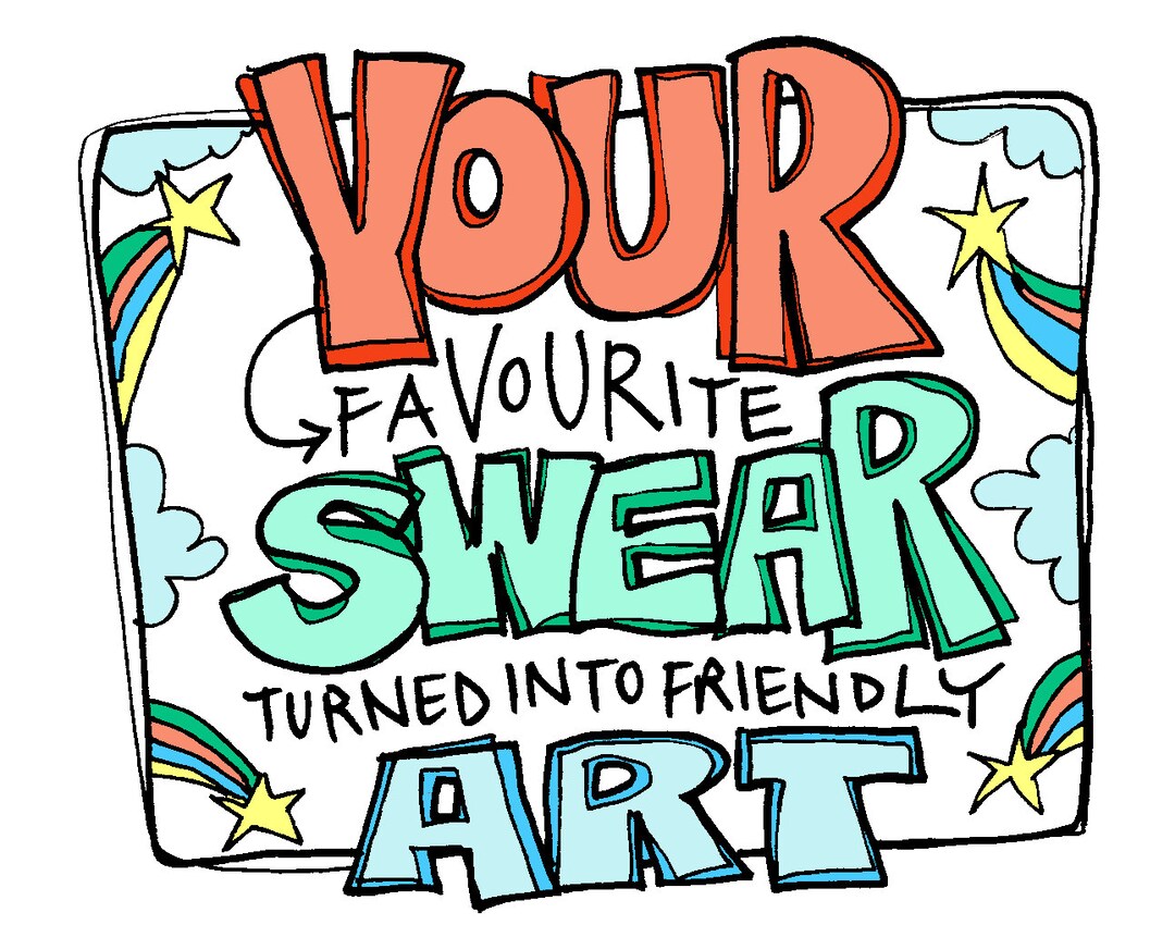 Bespoke Sweary Print - Etsy